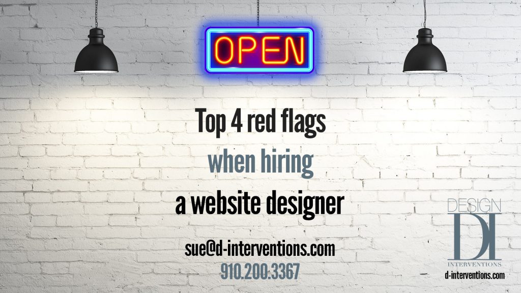 Design Interventions | Top 4 red flags when hiring a website designer ...
